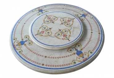 Giglio - Scagliolatisch - Terracotta und Marmor